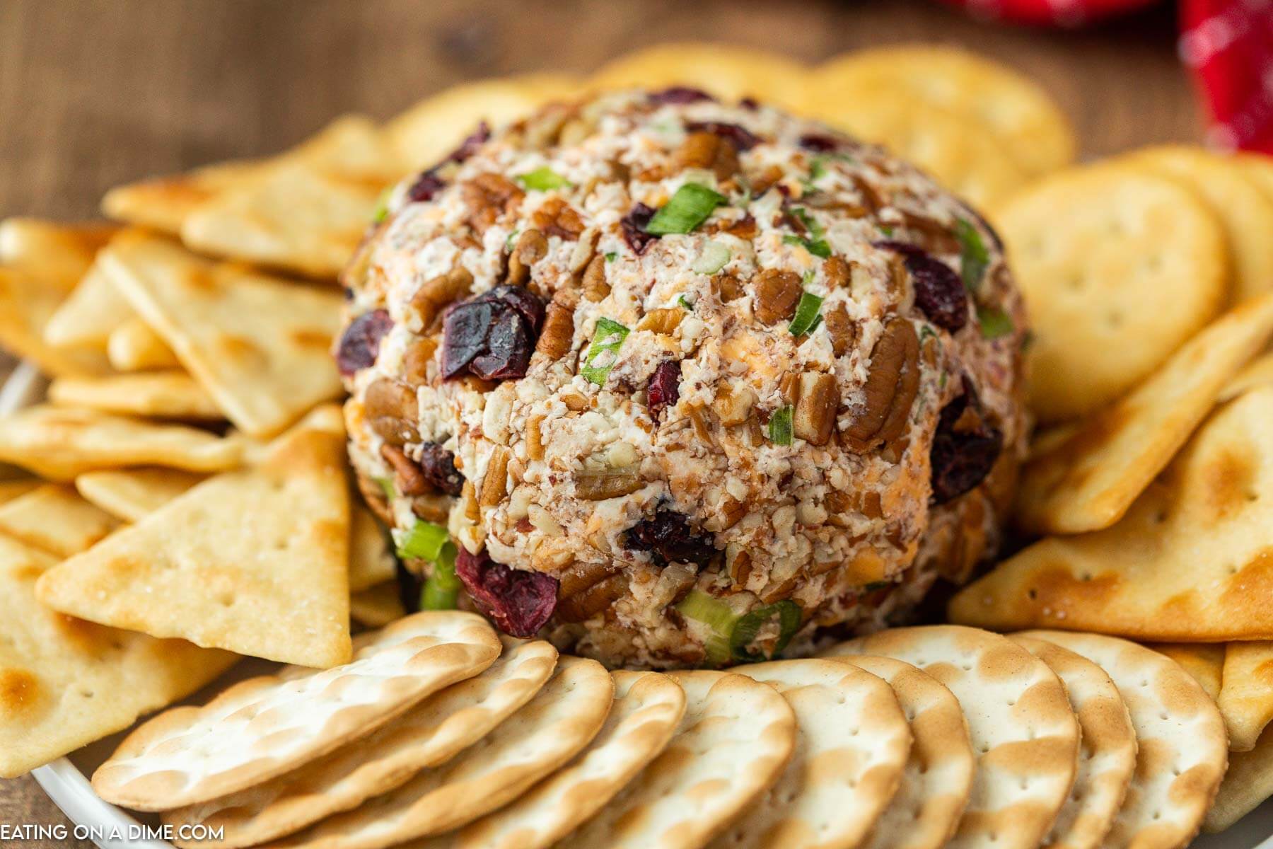 Christmas Cheese Ball Recipe, Eating on a Dime