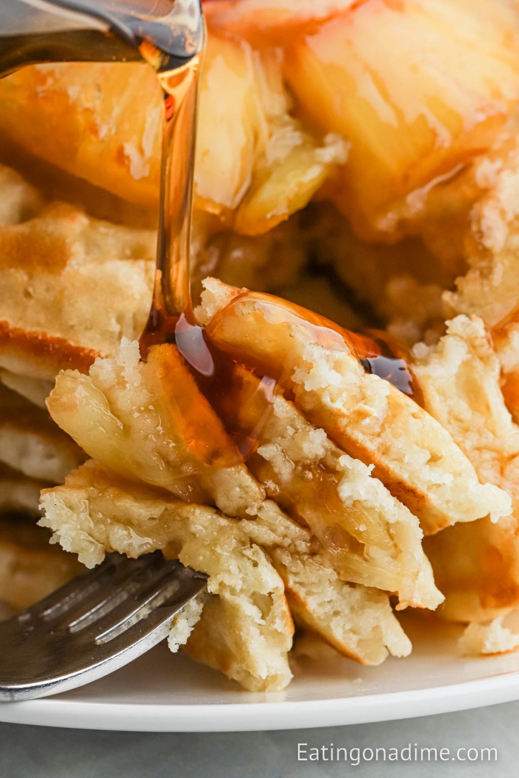 Pineapple Upside Down Pancakes - Eating on a Dime