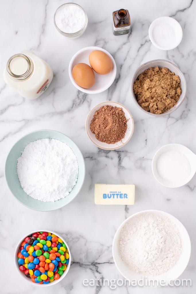 M&M Cookie Cake Recipe
