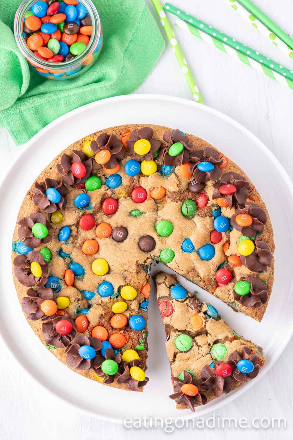 M&M Cookie Cake Recipe