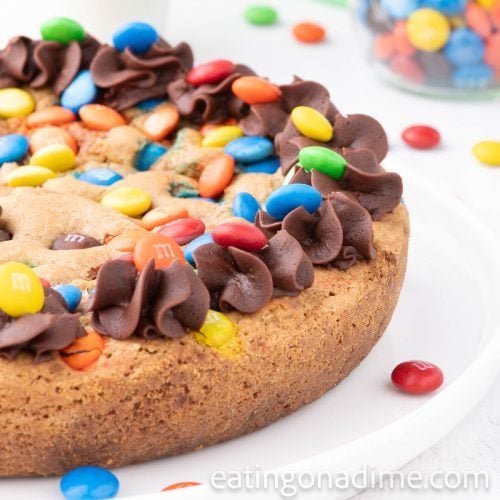 M&M Cookie Cake Recipe