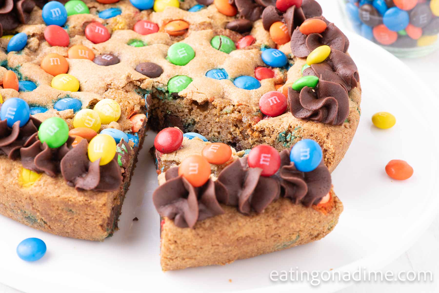 M&M Cookie Cake Recipe