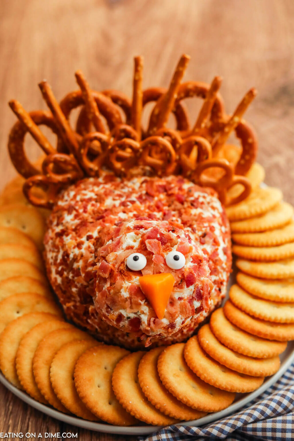 Turkey Cheese Ball: The Perfect Thanksgiving Starter - Eating on a Dime