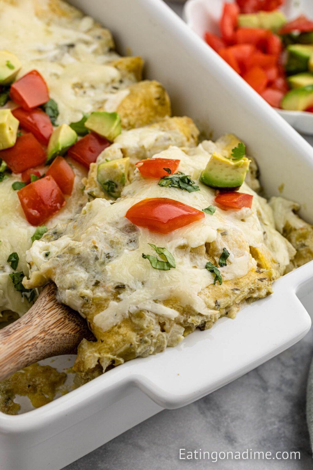 Green Chicken Enchiladas