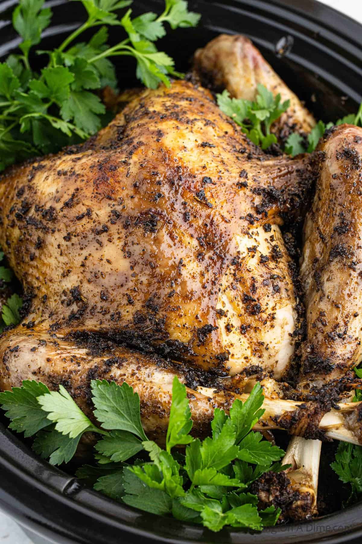 Slow Cooker Whole Turkey - Eating on a Dime