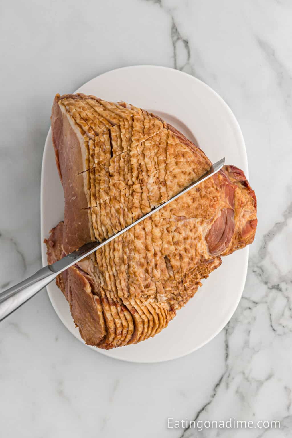 Bourbon Glazed Ham Recipe - Eating on a Dime