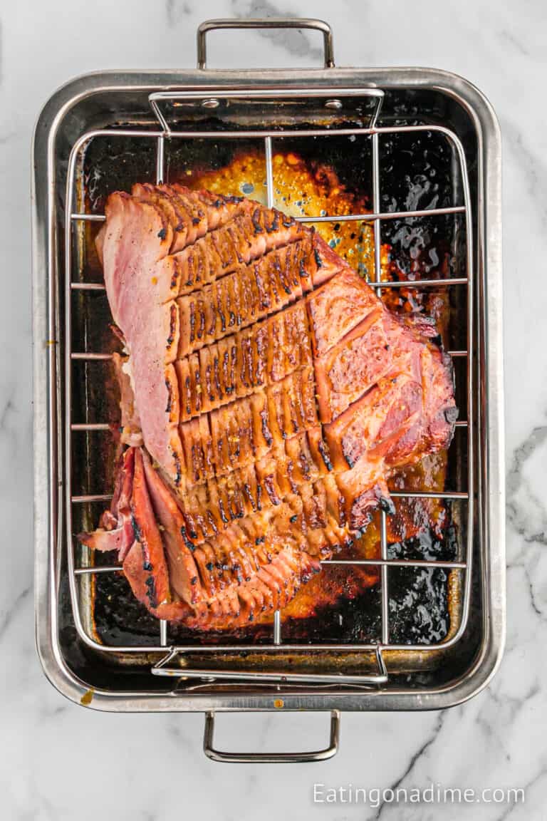 Bourbon Glazed Ham Recipe - Eating on a Dime