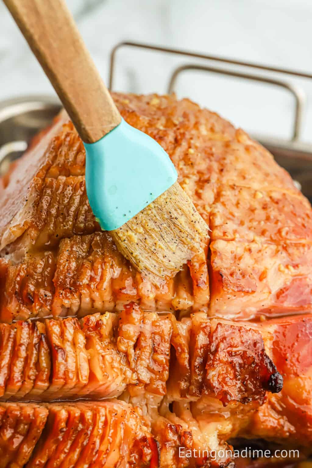 Bourbon Glazed Ham Recipe - Eating on a Dime