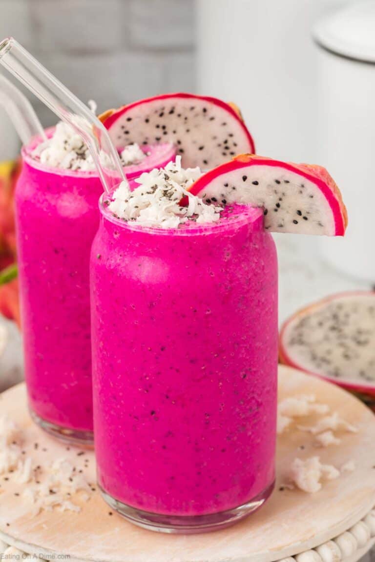 Dragon Fruit Smoothie - Eating on a Dime