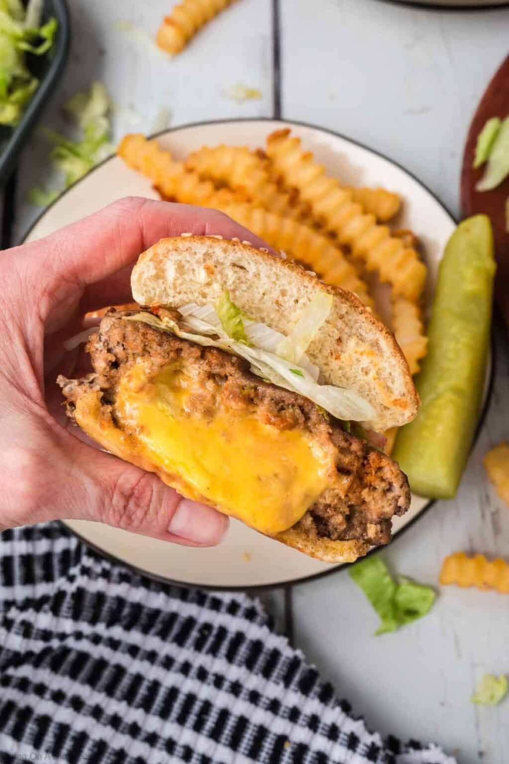 Juicy Lucy Burger - Eating on a Dime