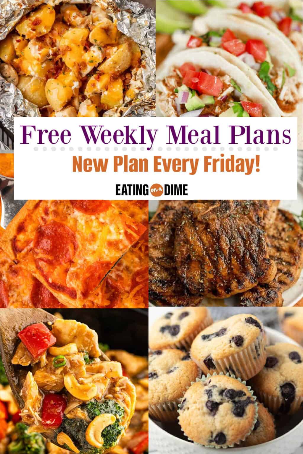 Free Weekly Meal Plans - Eating on a Dime