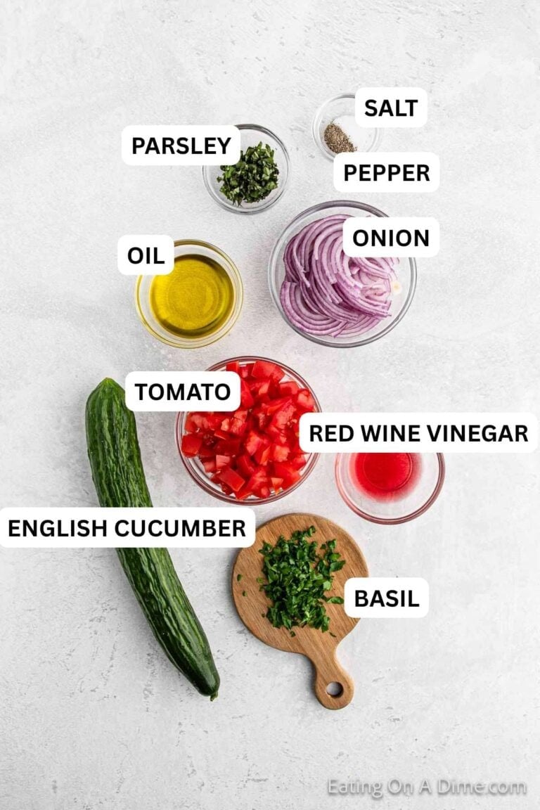 Easy Cucumber and Tomato Salad with Red Onion