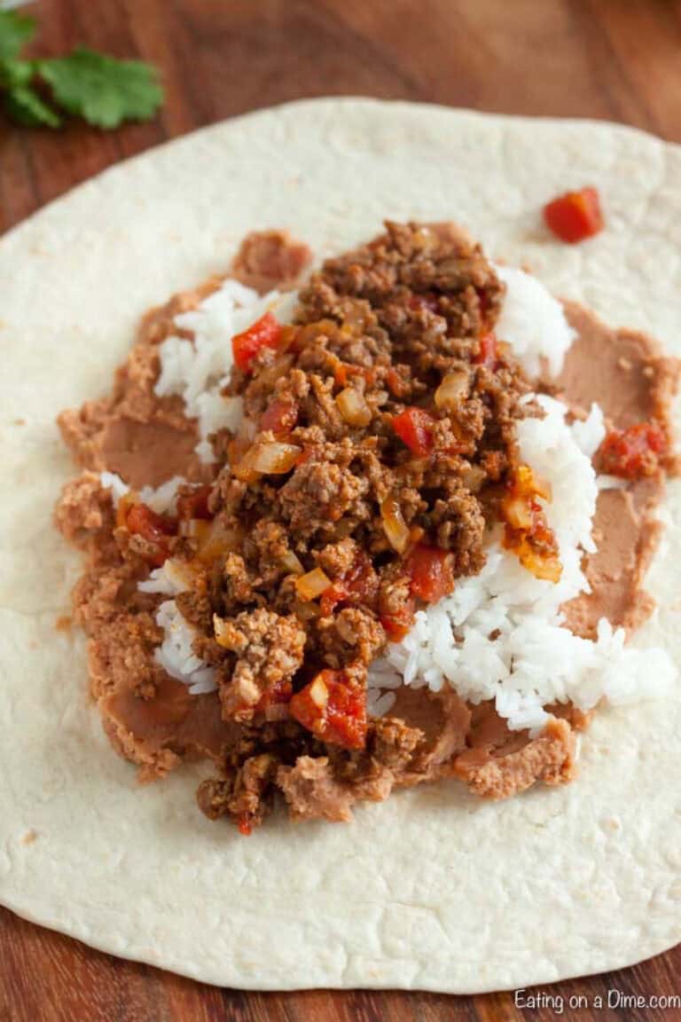 Beef Burrito Recipe - Eating on a Dime