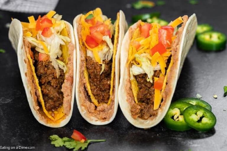 Double decker tacos - easy double decker tacos recipe