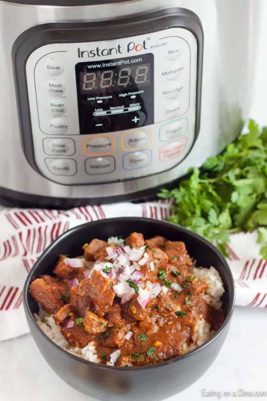 Instant Pot Beef Curry Recipe - Ready in 25 minutes!