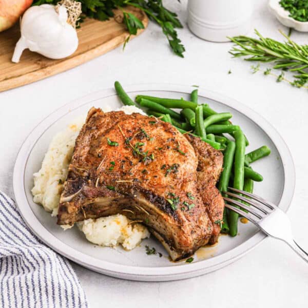 Baked Bone In Pork Chops - Eating on a Dime