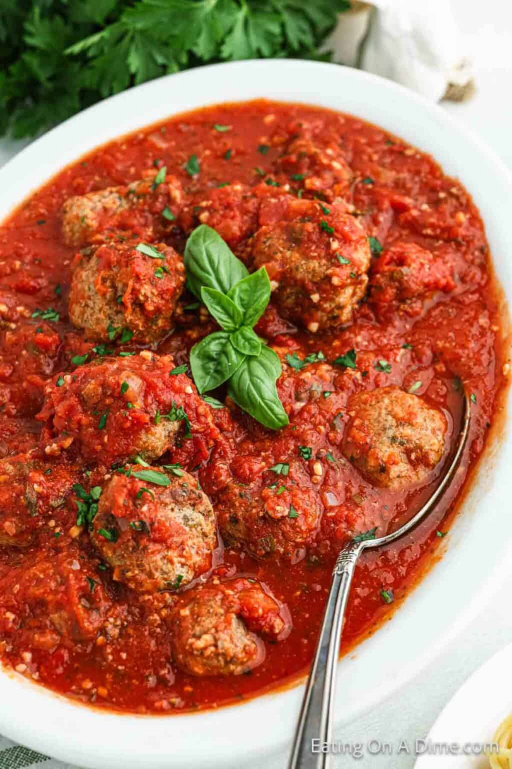 Italian Meatballs - Eating on a Dime