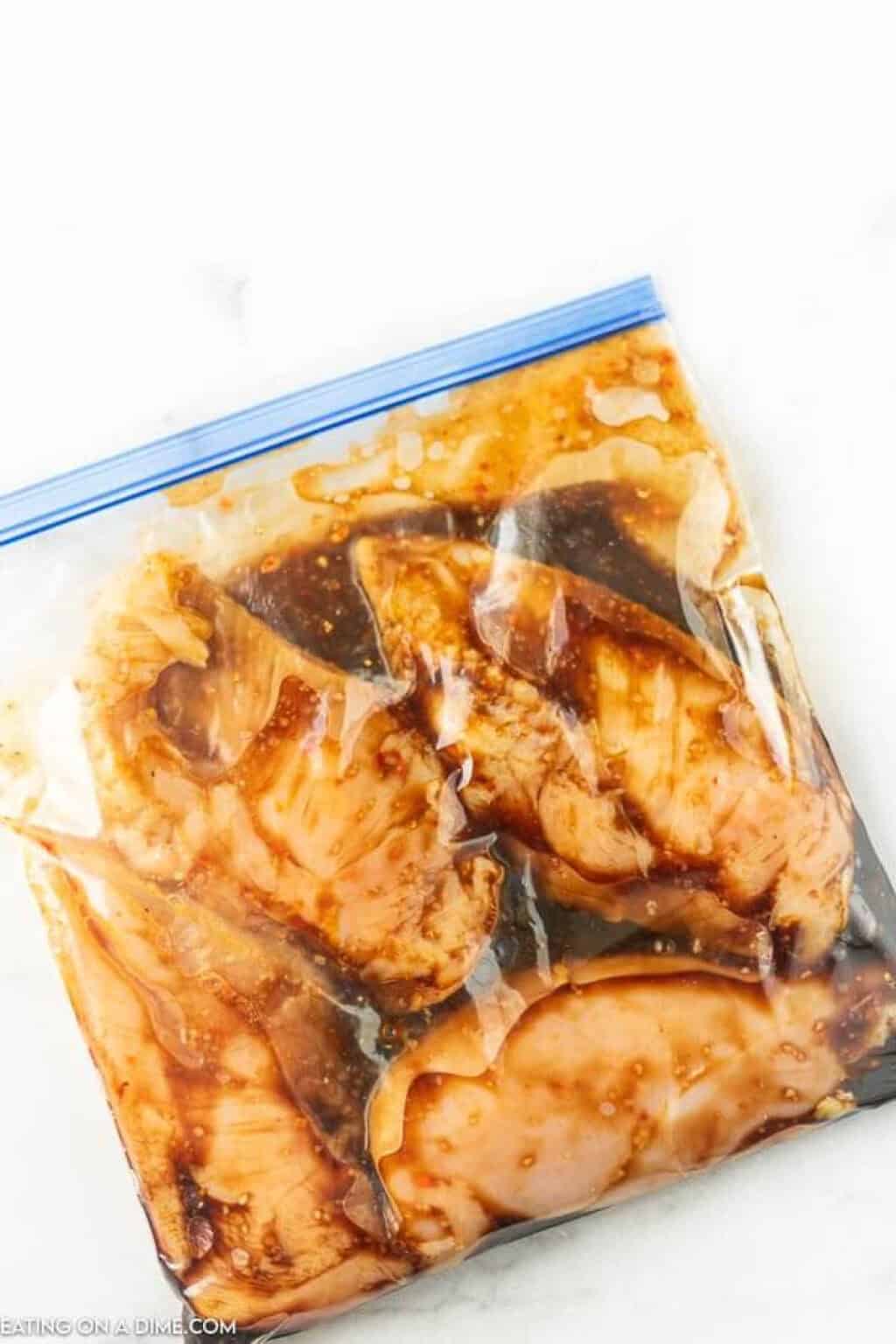 Italian dressing soy sauce marinade - 2 ingredients