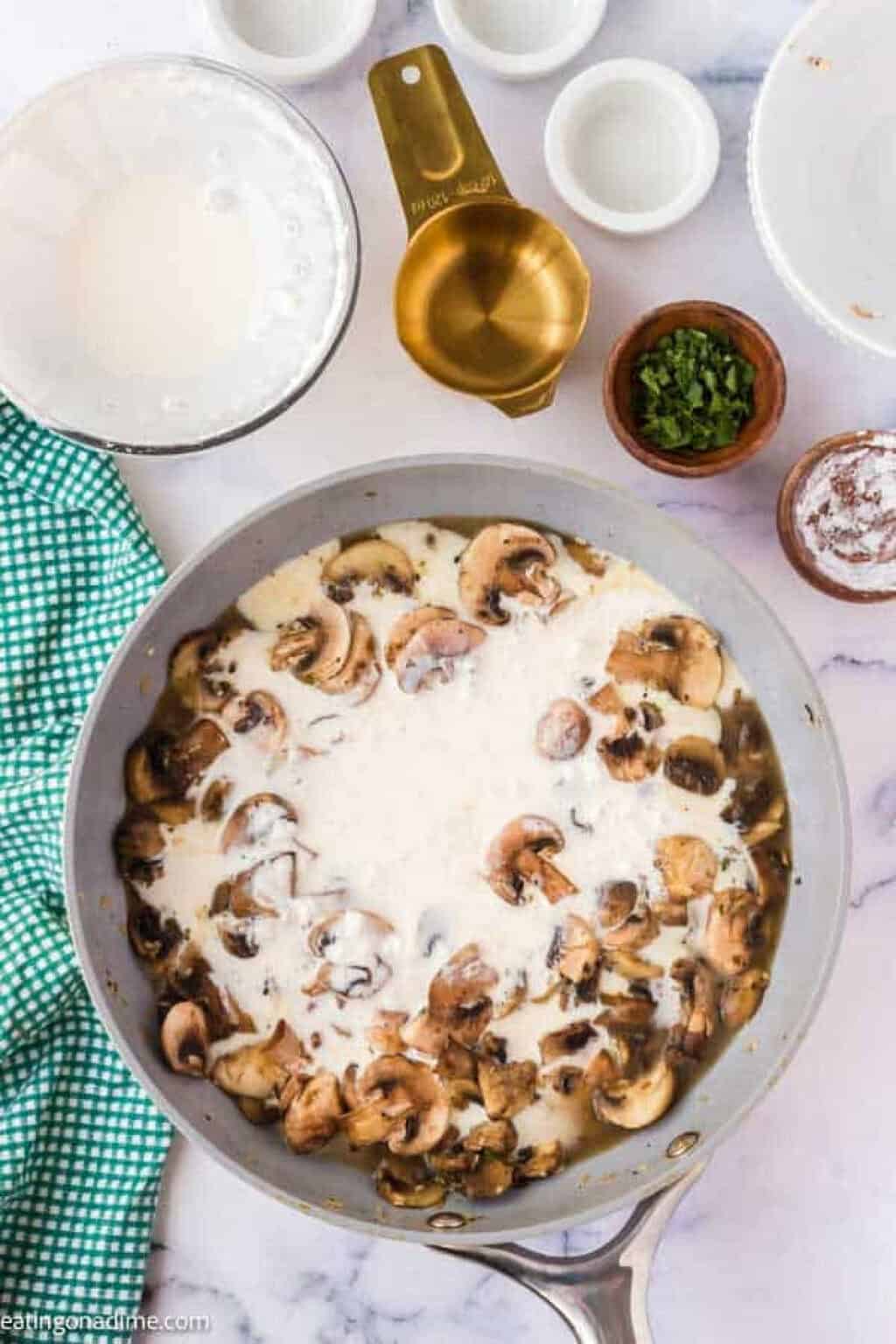 Creamy Mushroom Sauce Recipe - Eating on a Dime