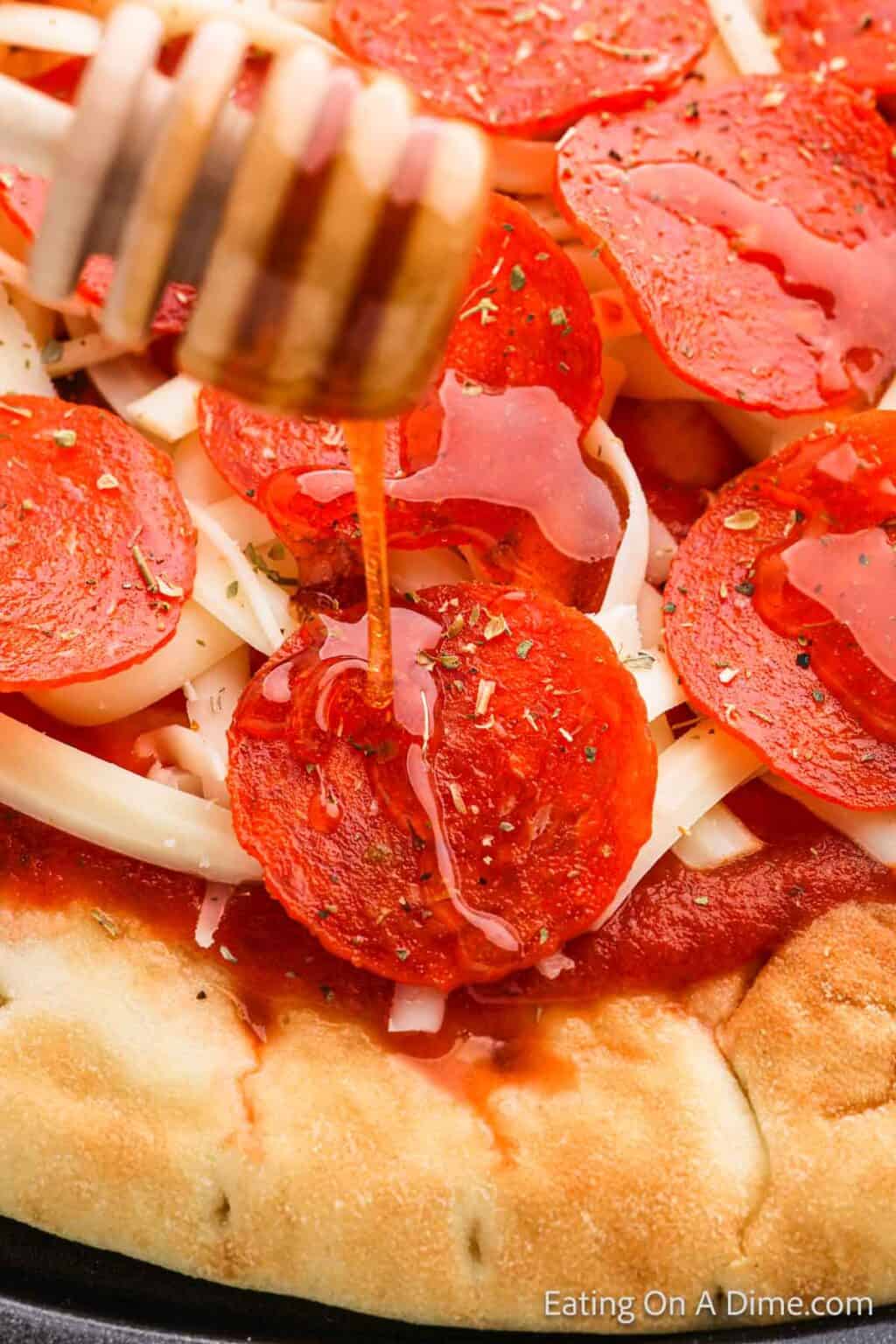 Hot Honey Pepperoni Pizza - Eating on a Dime