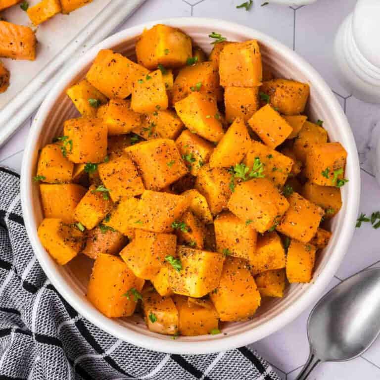Baked Butternut Squash - Eating on a Dime