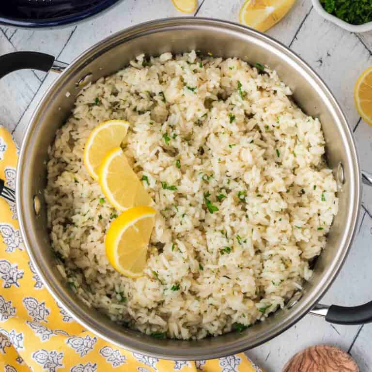 Lemon Rice - Eating on a Dime