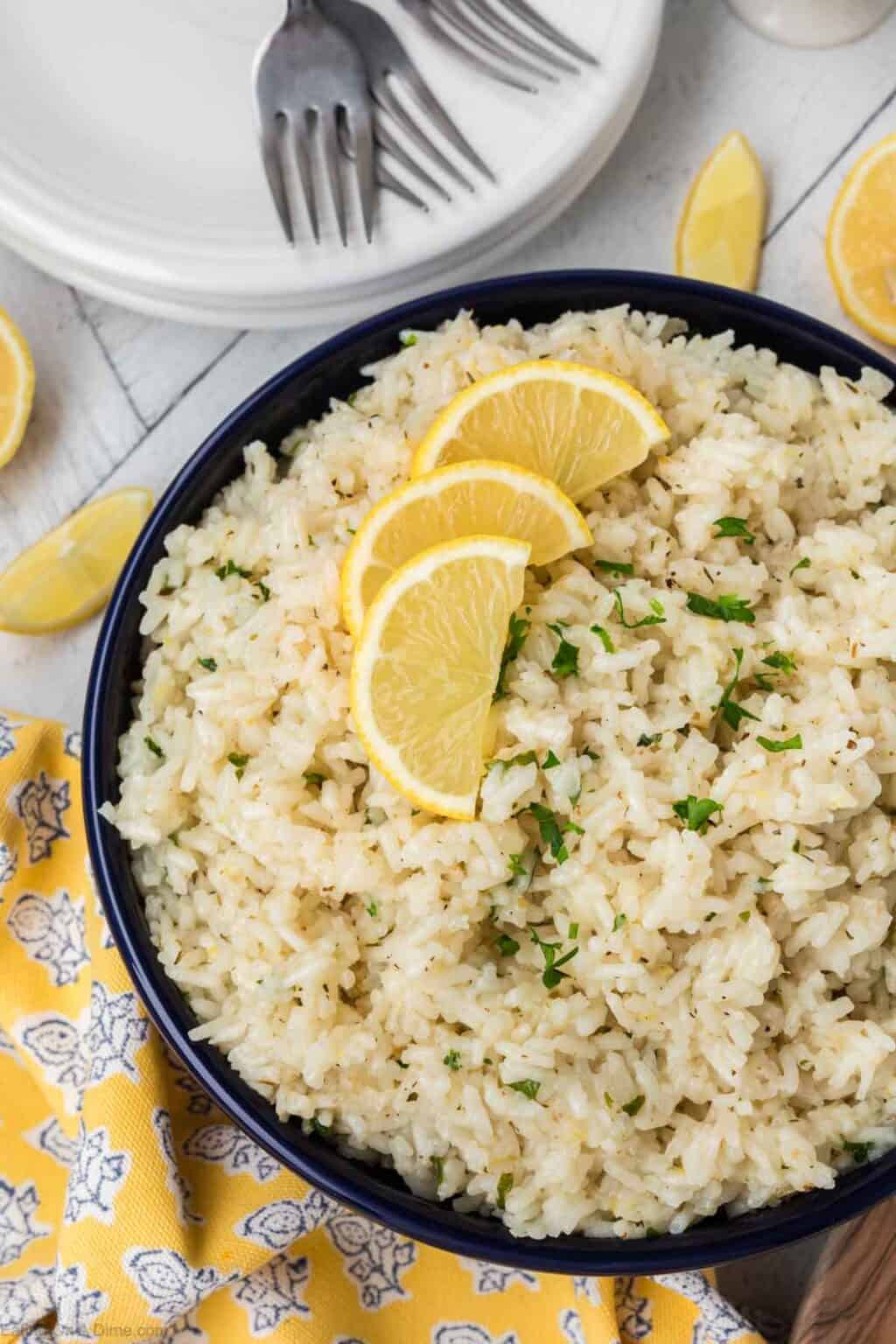 Lemon Rice - Eating on a Dime