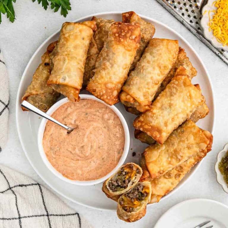 Cheeseburger Egg Rolls - Eating on a Dime