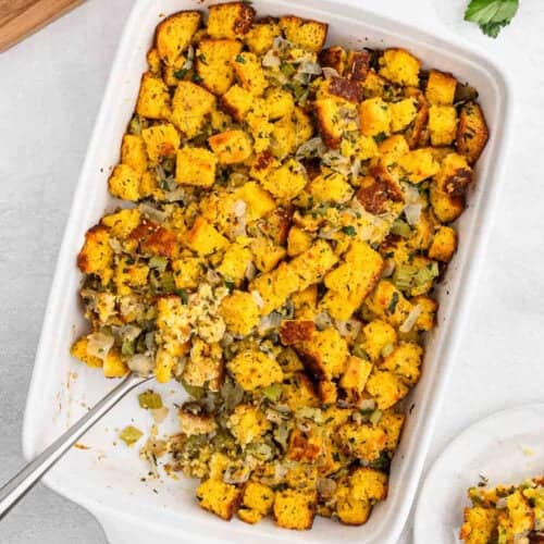 Cornbread Stuffing - Eating on a Dime