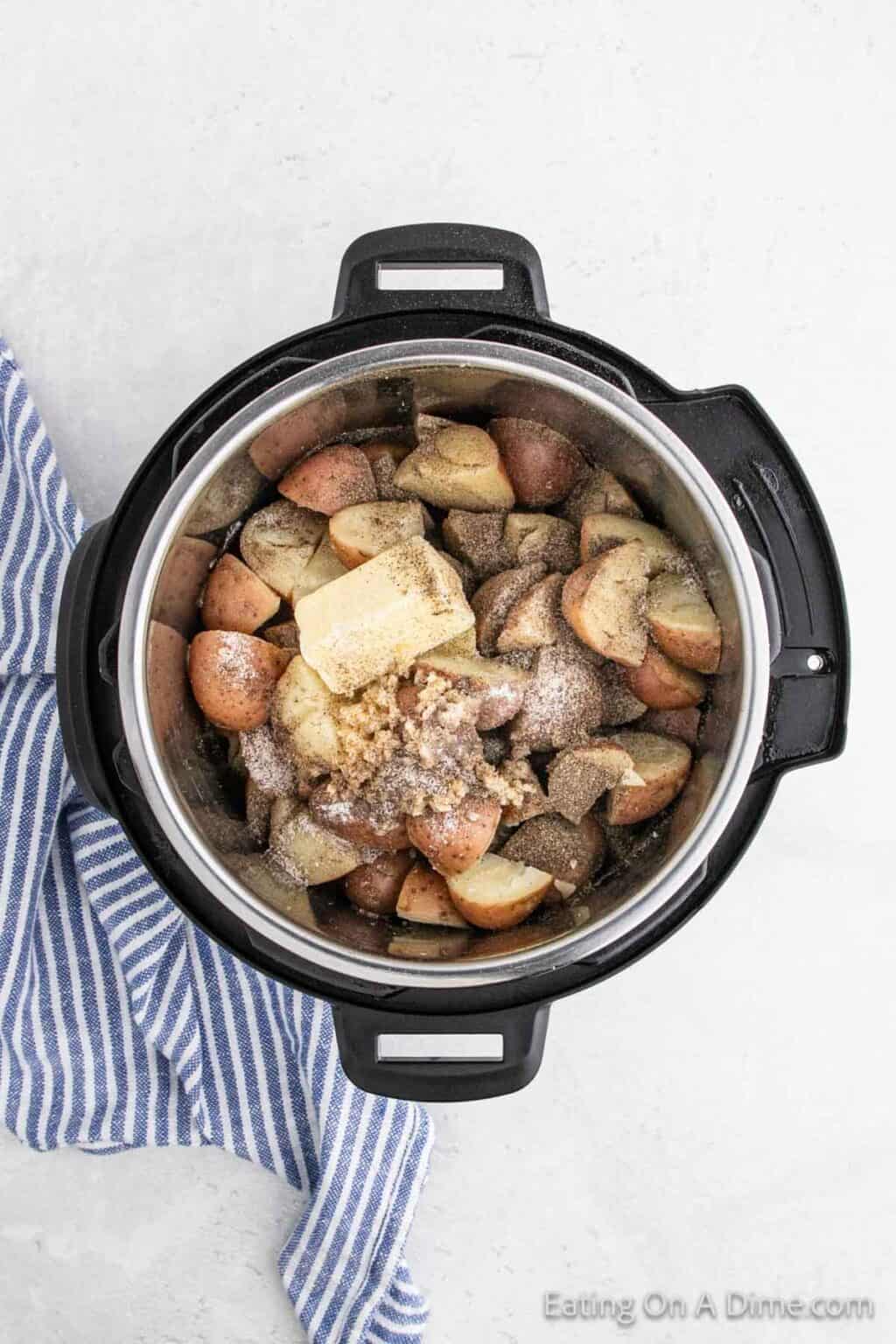 Instant Pot Mashed Red Potatoes - Eating on a Dime