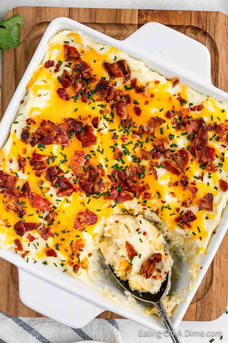 Mashed Potato Casserole - Eating on a Dime
