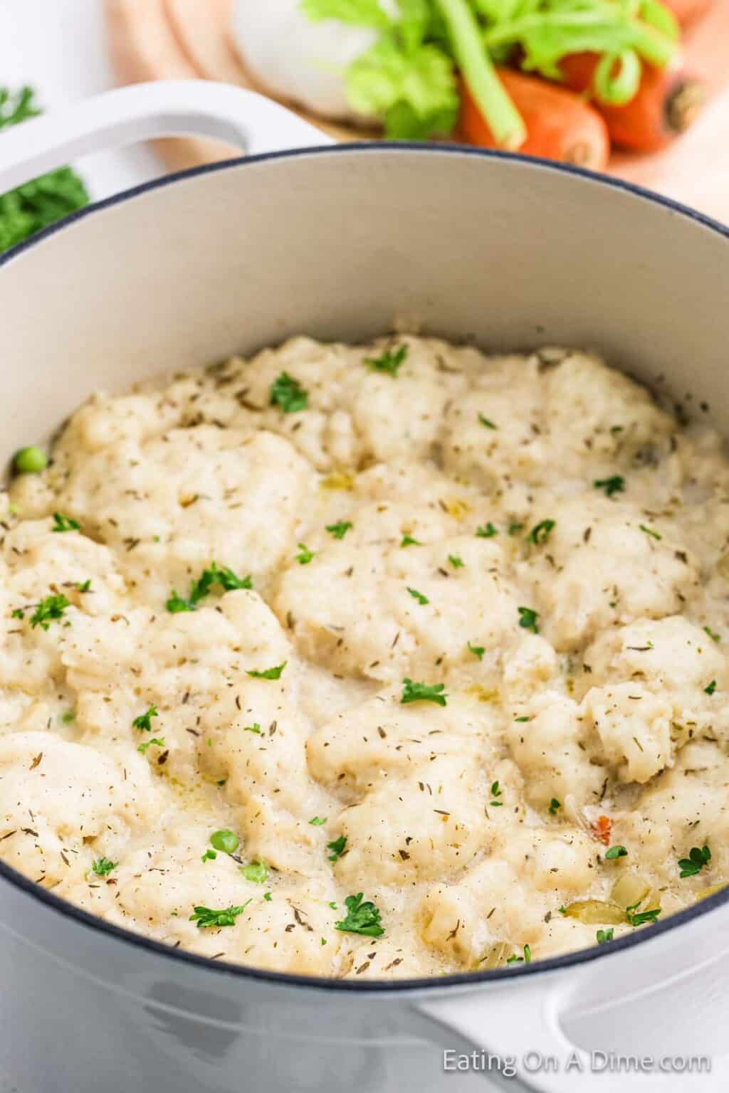 Chicken and Dumplings Recipe: Easy Comfort Food - Eating on a Dime