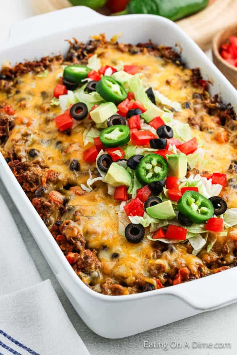 Taco Casserole: Easy Family-Friendly Dinner - Eating on a Dime