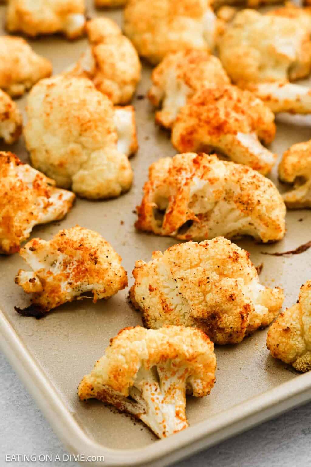 Roasted Cauliflower - Eating on a Dime