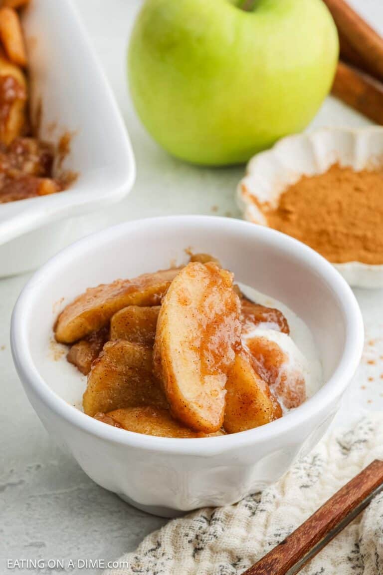 Slow Cooker Apples: Easy Fall Dessert Recipe - Eating on a Dime