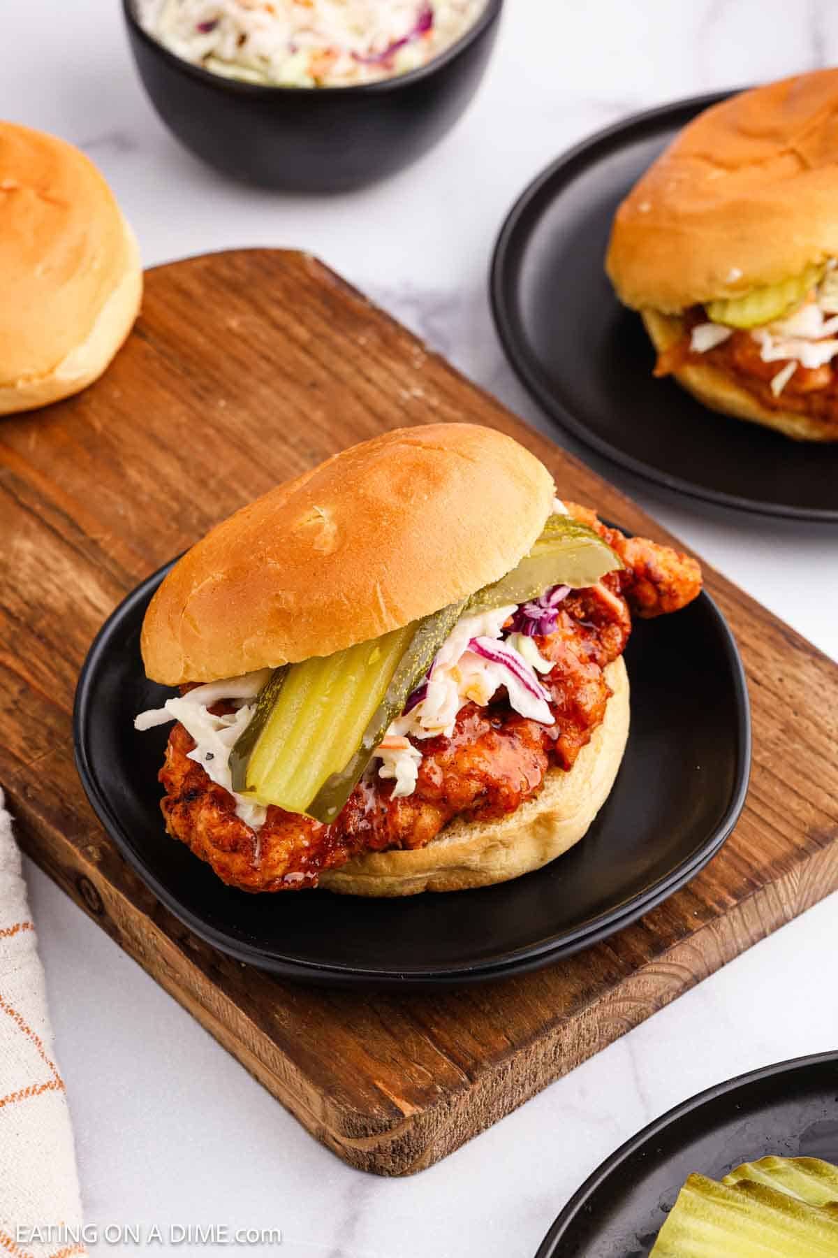Hot Honey Chicken Sandwich Easy And Delicious Eating On A Dime 3887