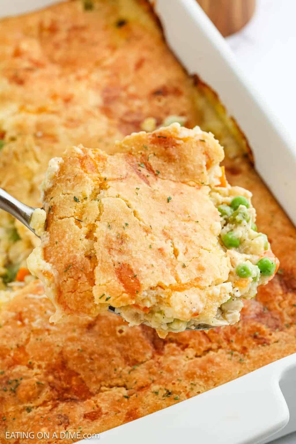 Chicken Cobbler: Easy Comfort Food Recipe - Eating on a Dime