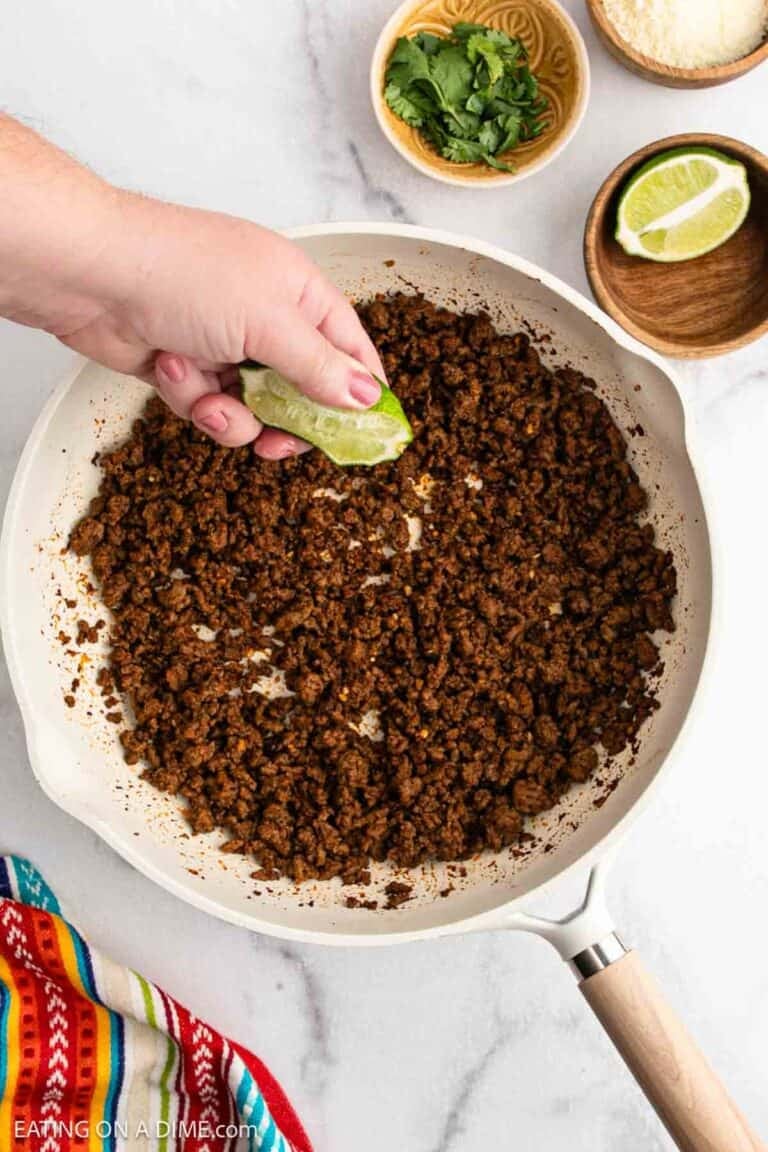 Ground Beef Street Tacos for Quick Family Dinners - Eating on a Dime