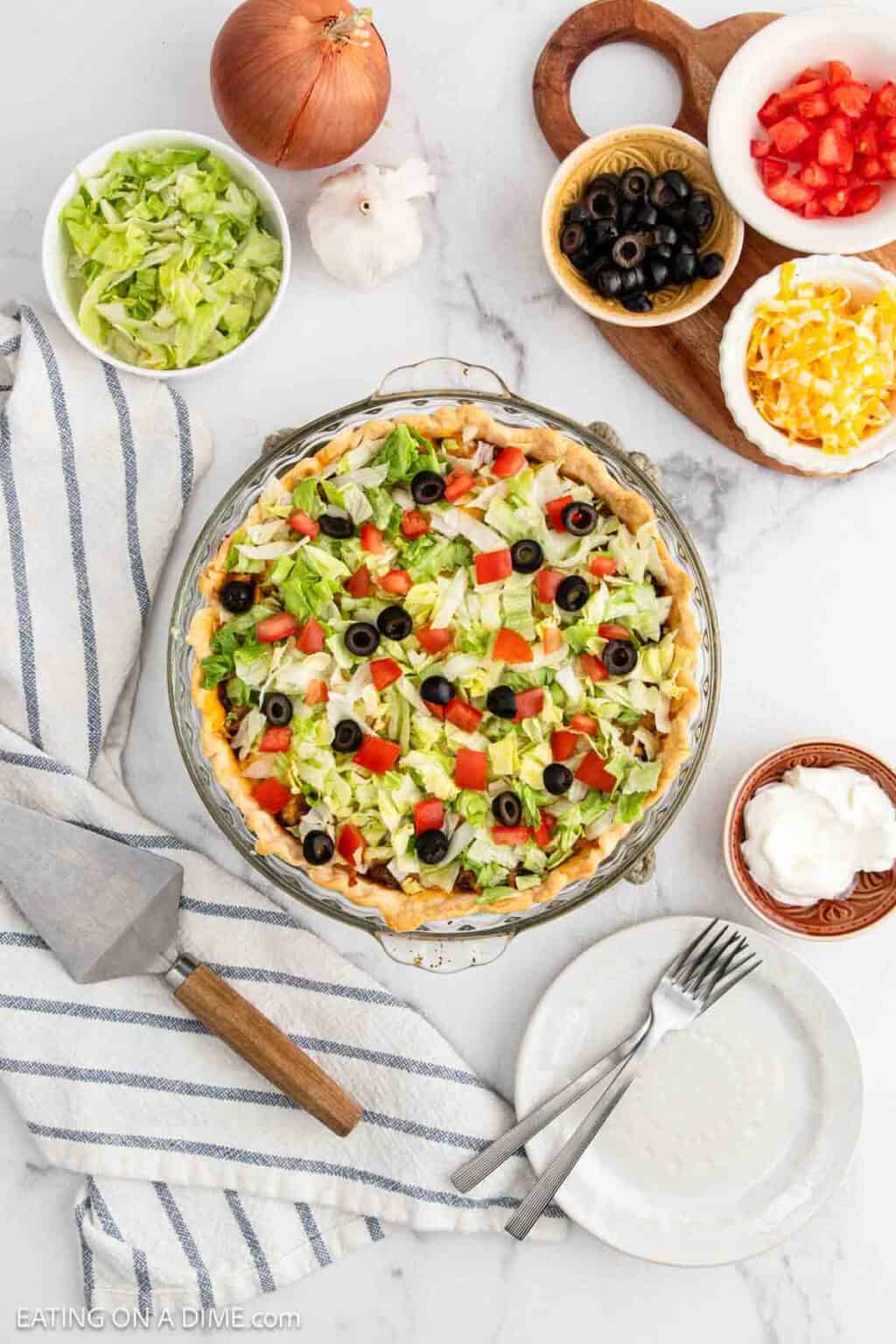 Taco Pie: Quick and Tasty Weeknight Meal - Eating on a Dime