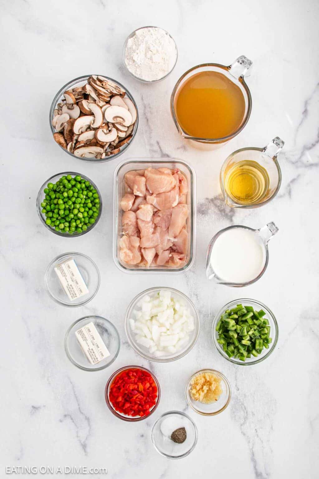 Chicken a la King - Creamy and Cozy - Eating on a Dime