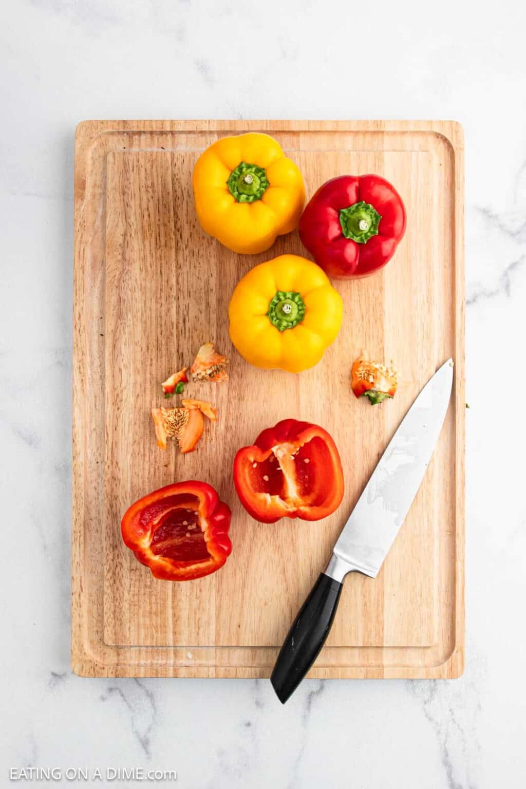 Taco Stuffed Peppers: A Quick Weeknight Dinner - Eating on a Dime