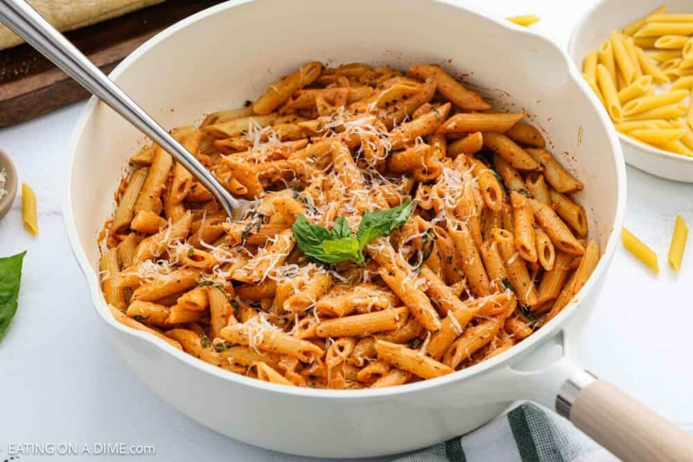 Penne alla Vodka: Restaurant-Quality at Home - Eating on a Dime